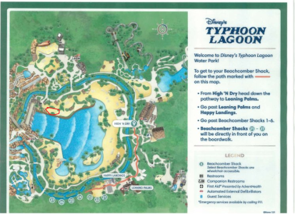 Typhoon Lagoon Map